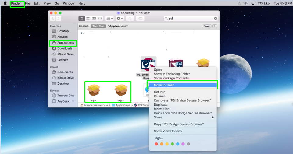 How to Uninstall and Re-install Bridge PSI Secure Browser – PSI Support